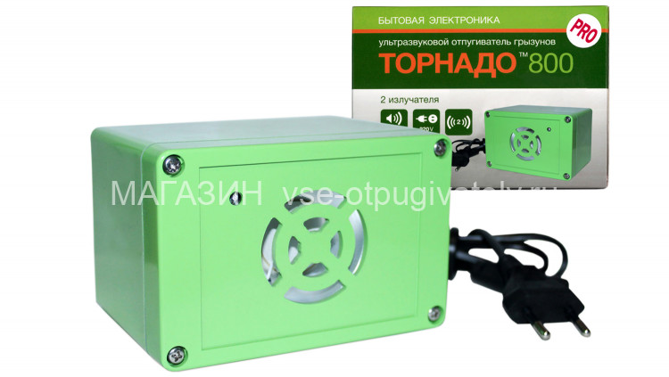 Торнадо 800 PRO, купить ультразвуковой отпугиватель мышей